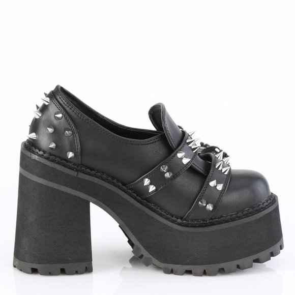 Shoes | Goth Platform Skull Chunky High Heel Shoes | Poshmark